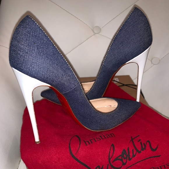 Christian Louboutin | Shoes | Louboutin So Kate Denim 6 Excellent ...